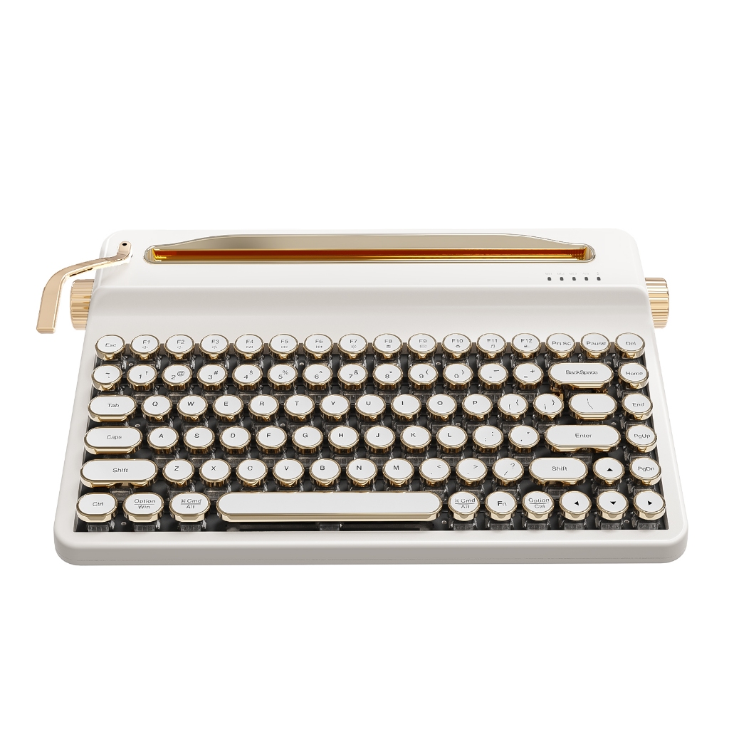 YUNZII QL75 Vintage Wireless Typewriter Hot Swap Retro Mechanical ...