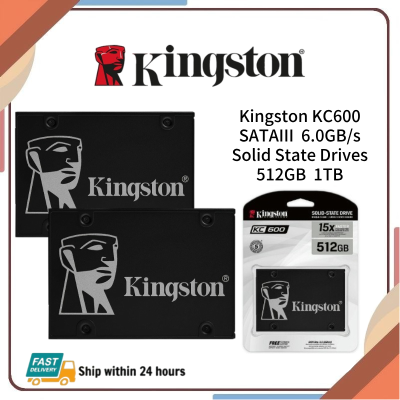 【3-year warranty】KINGSTON Solid state drives KC600 SATA3 SSD 2.5" 6.0Gb/s Internal hard drive ...