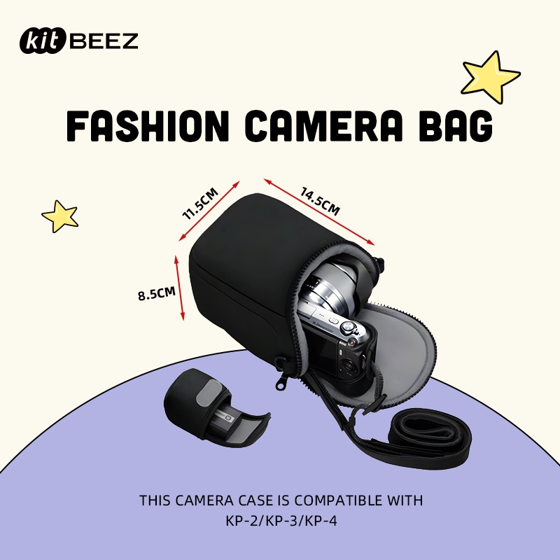 Waterproof Camera Storage Bag with Inner Case and Strap, Designed for ...