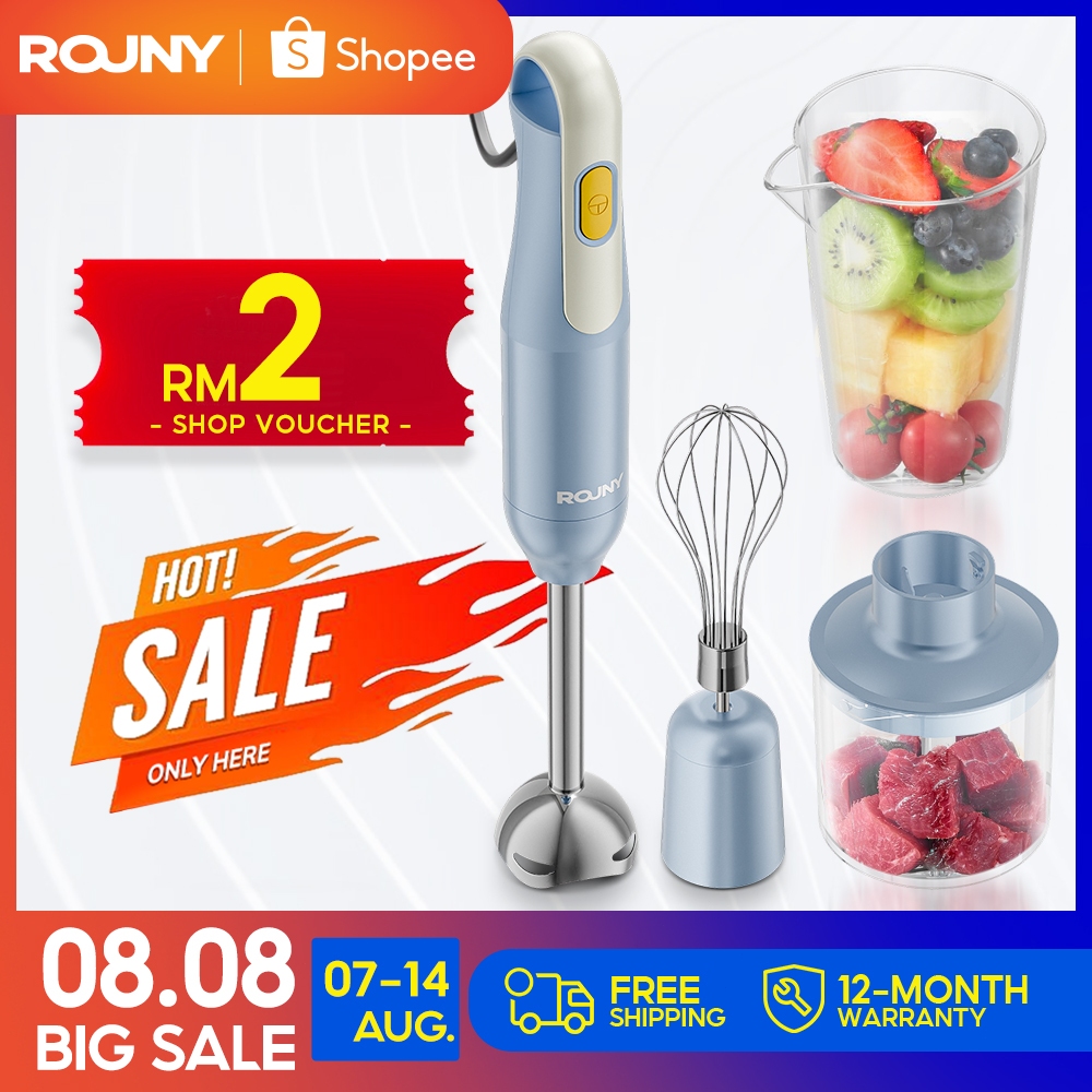 Rouny 4-in-1 850W Powerful Hand-held Blender Using Stainless Steel for ...