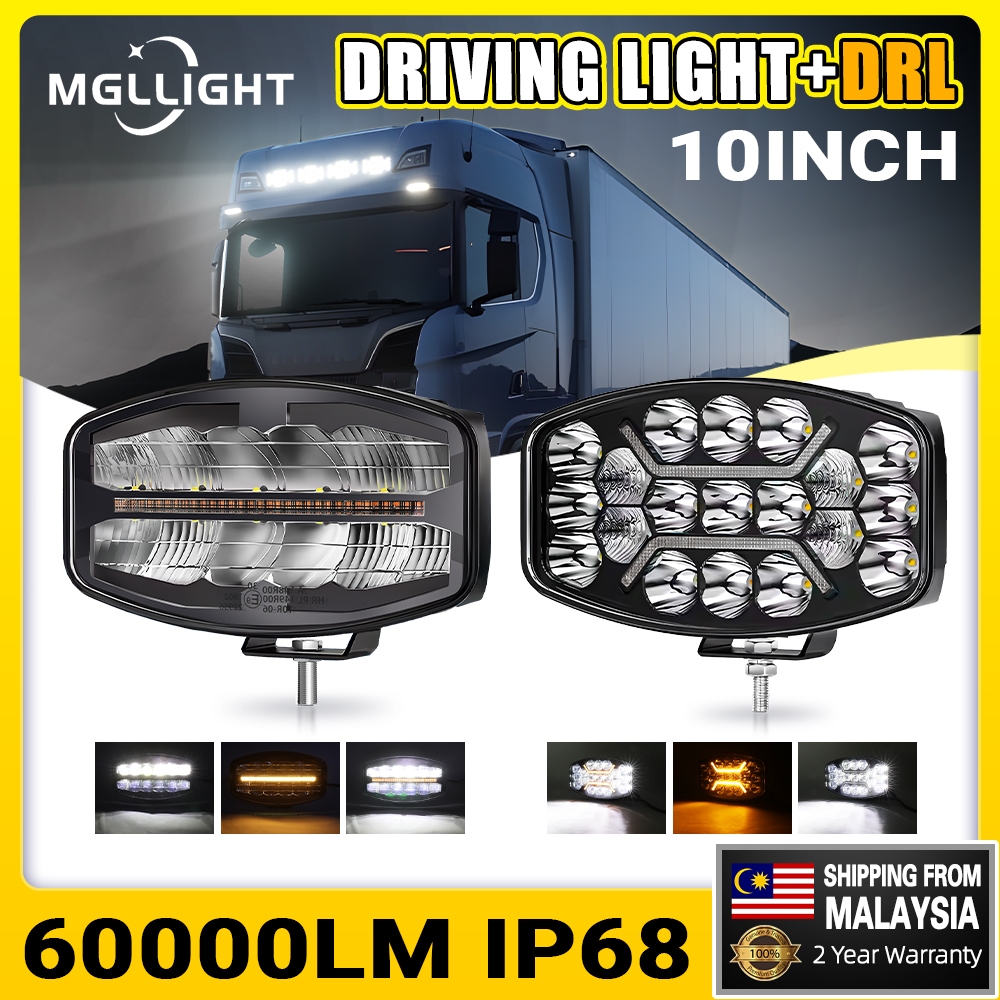 MGLLIGHT LED Spotlight Jumbo Work light with White High Low Combo Beam ...