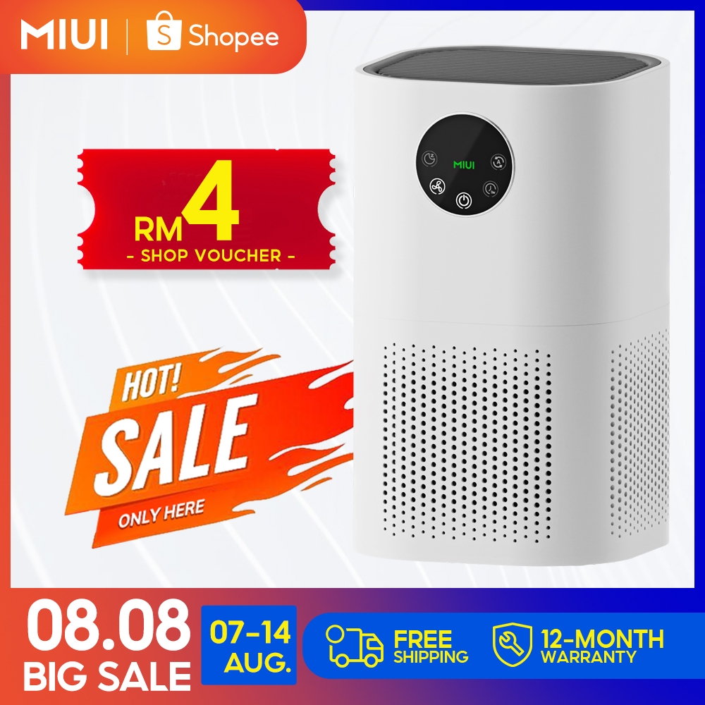 MIUI Air Purifier Filtration System Cleaner Odor Eliminators, Remove ...