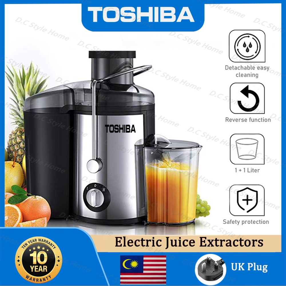 [Official Warranty] Toshiba Stainless Steel Smart Juicer, 1500W Juice ...