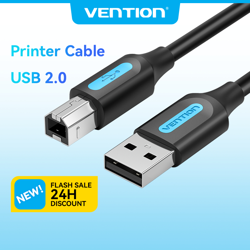 Vention USB 2.0 Printer Cable A Male to B Male Durable Connection Wire ...