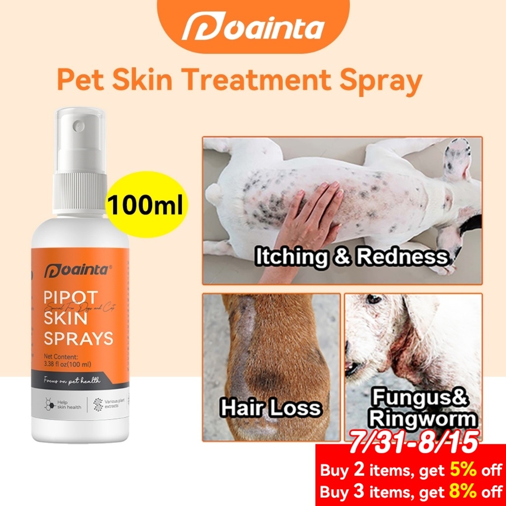 PUAINTA Anti Fungal Pipot Skin Spray for Cat Dog Skin Itchy Skin ...