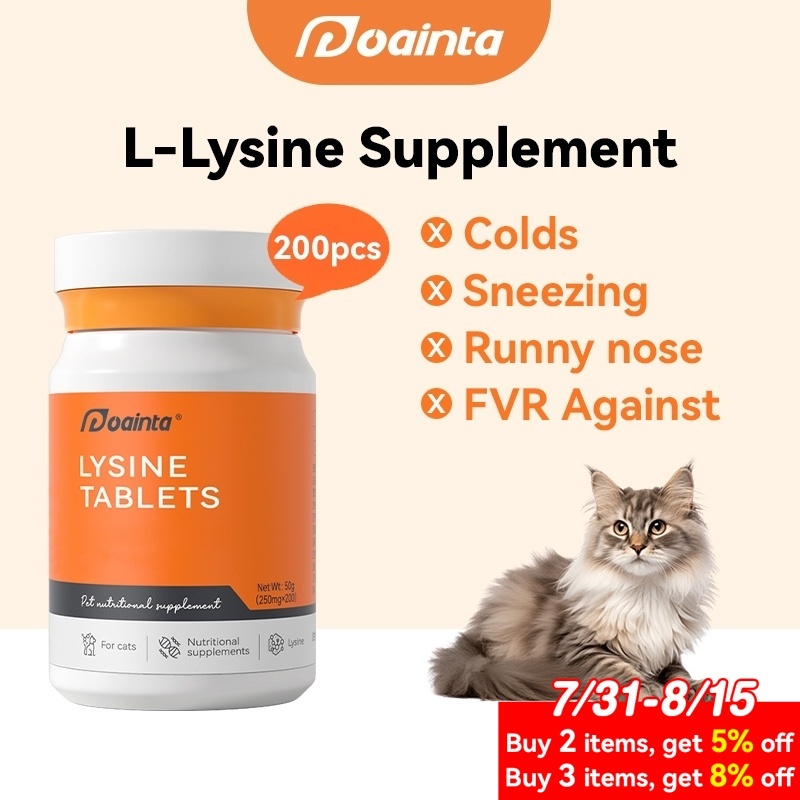 PUAINTA L-Lysine for Cat Cold Sneezing Runny Nose Against FVR Cat ...