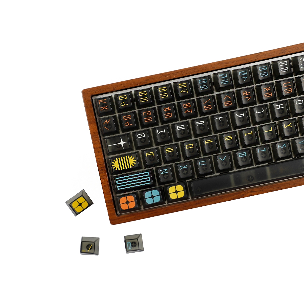 YMDK Exhibition Theme 122 Keys Five Sides Fog Cherry Profile PC UV ...