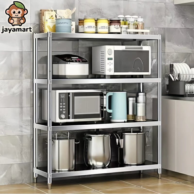 Storage Rack Kitchen 304 Stainless Steel 2/3 Layer Multilayer Shelf ...
