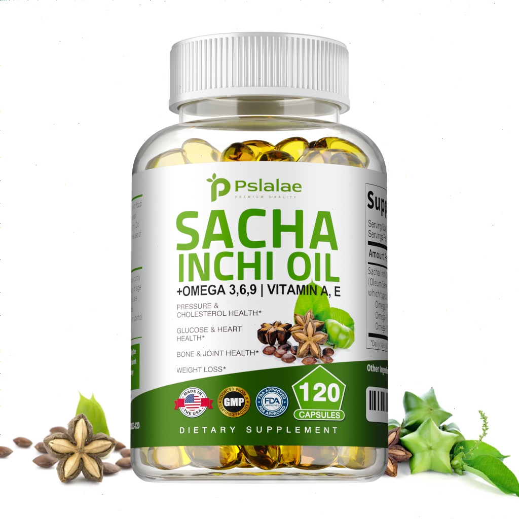 Inca Inchi Oil 550 mg Supplement - Source of Essential Fatty Acids ...