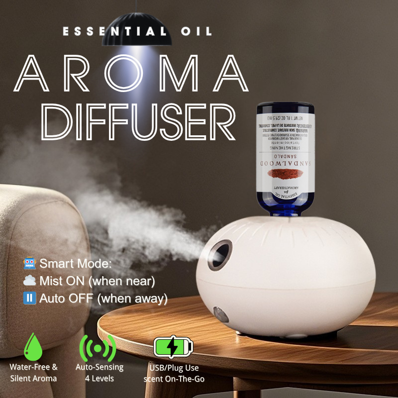 Wireless Aroma Diffuser USB Rechargeable – Smart Induction No Water for ...