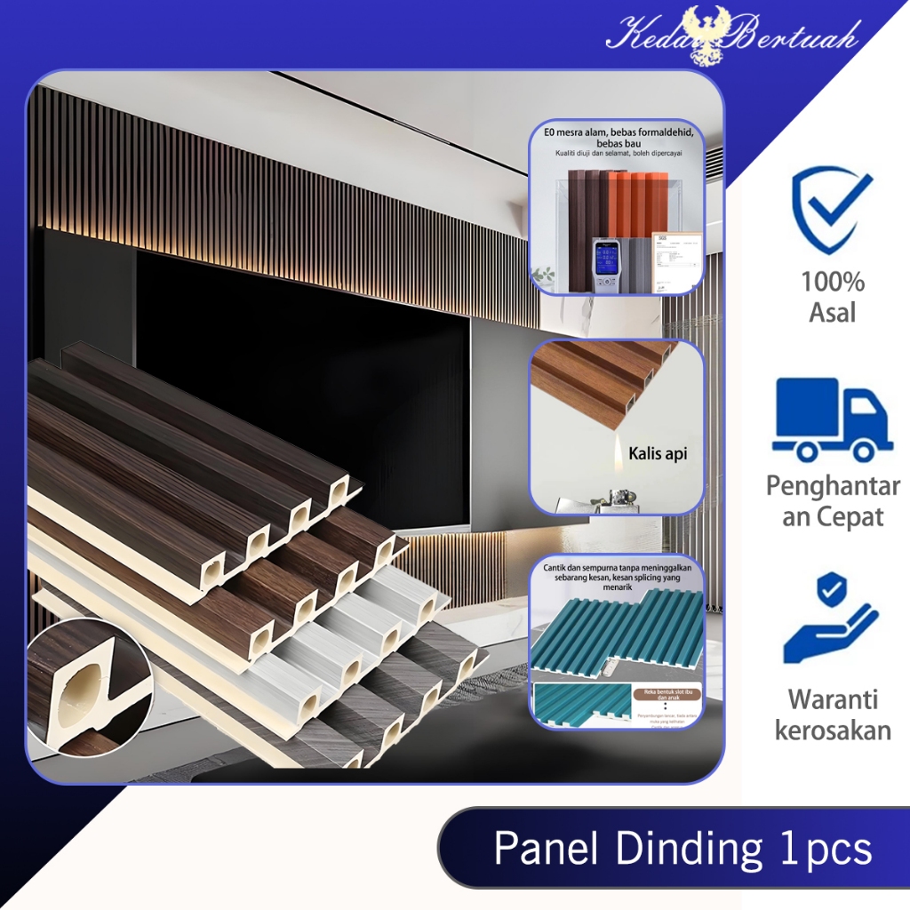 Fluted Wall Panel 1PCS Wall Panel 1.45Meter 2.9 Meter WPC Panel Wall ...