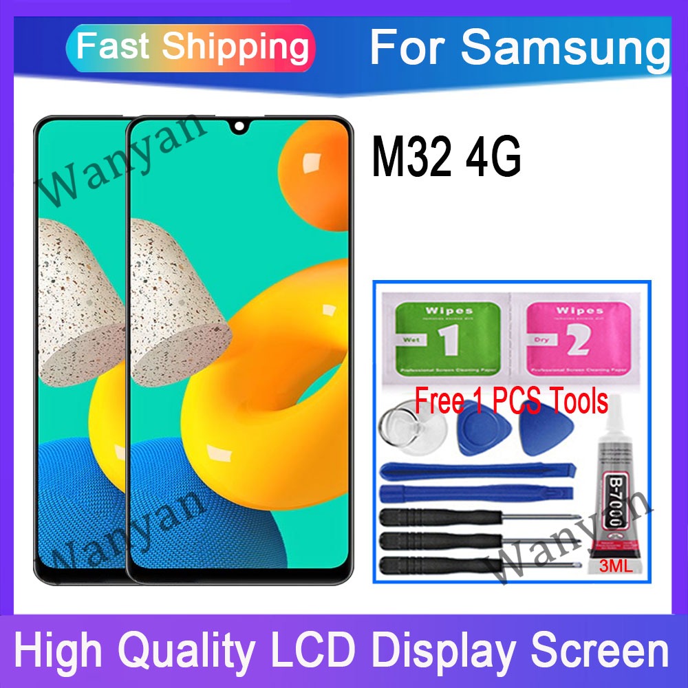 OEM AMOLED TFT For Samsung Galaxy M32 4G LCD Display Touch Screen With ...