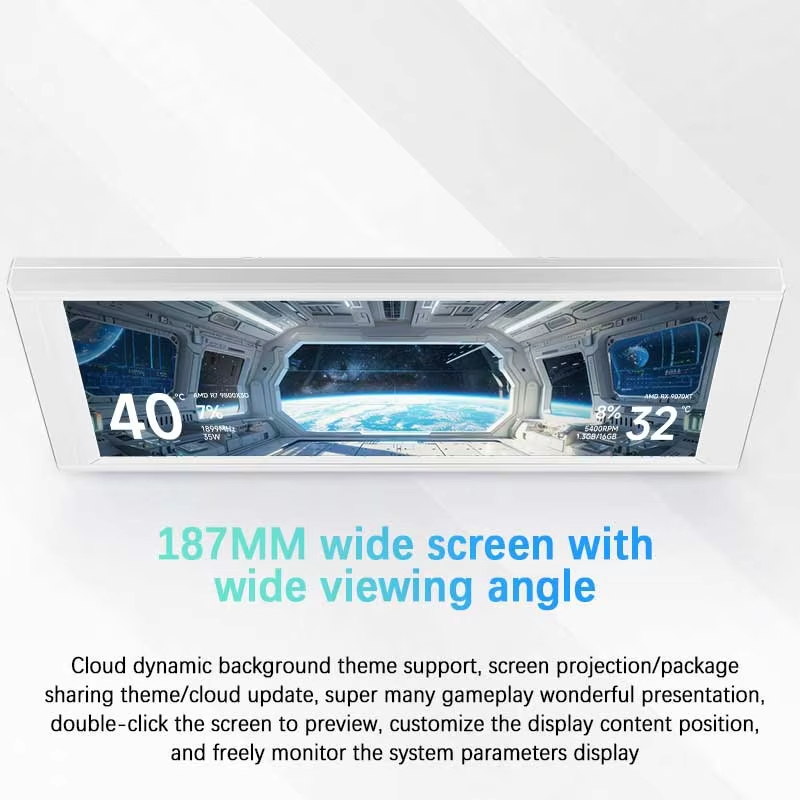 Thermalright LCD 6.86-inch full-color display USB smart case secondary ...