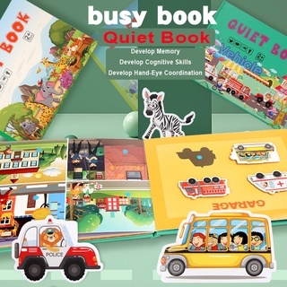 Montessori Busy Book Quiet Book Activity Book Preschool Early Learning ...