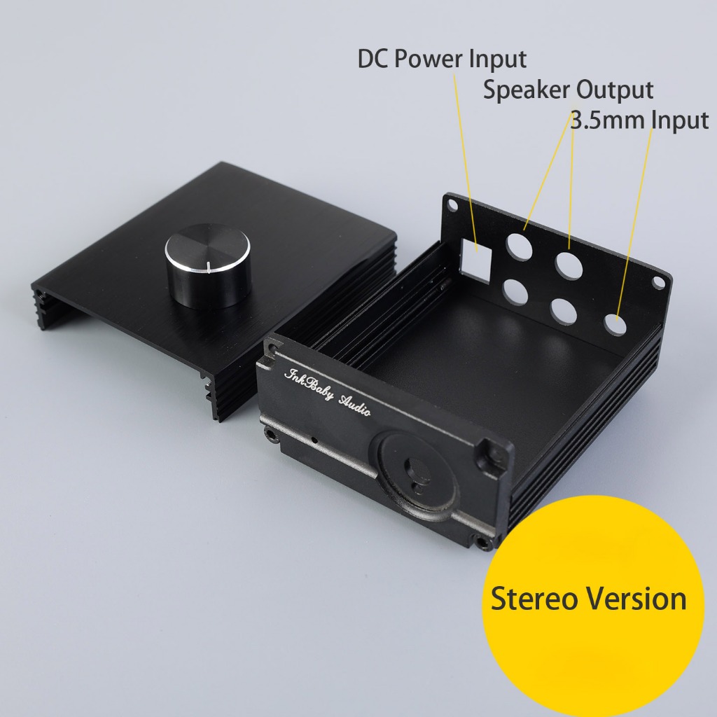 Pure Aluminum DIY Mini Amplifier Enclosure / Compact Digital Amp ...