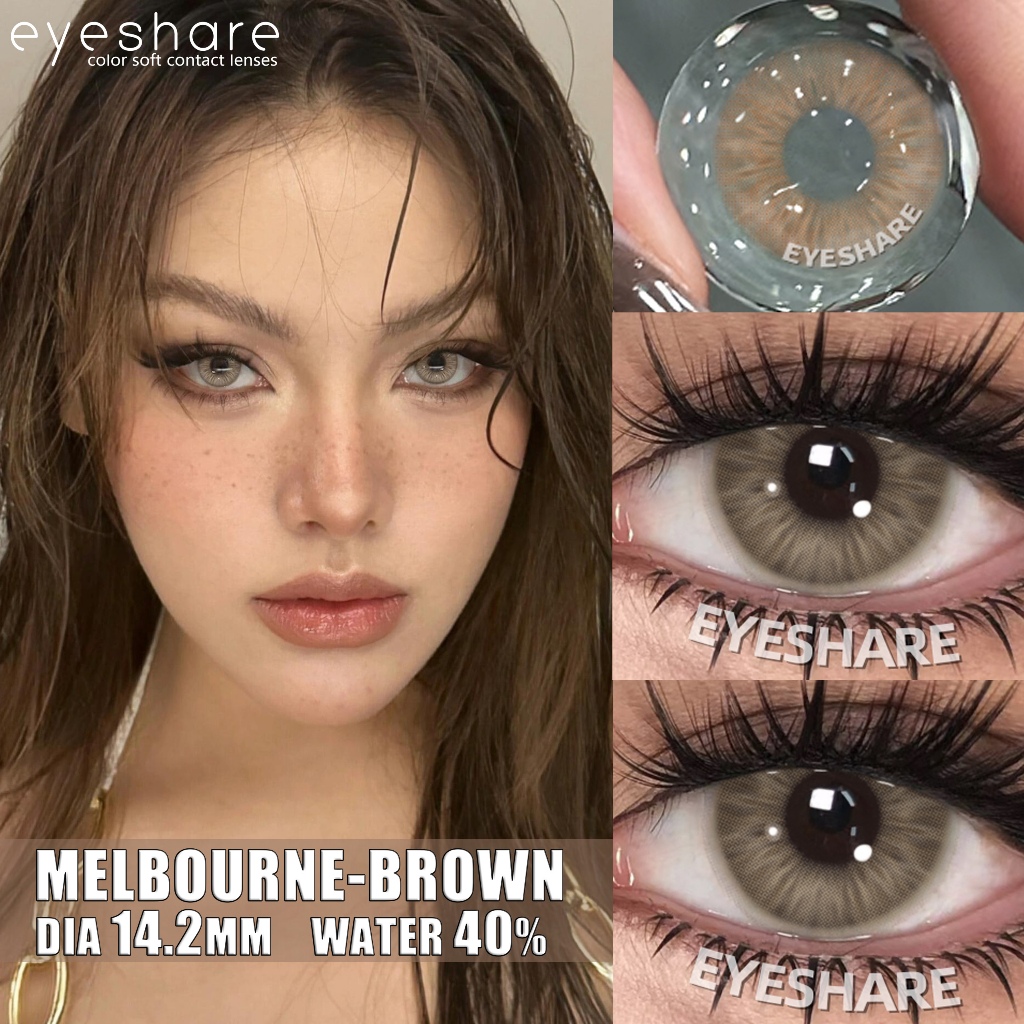 Eyeshare New Brown Contact Lens MELBOURNE Series Half-yearly Contact ...