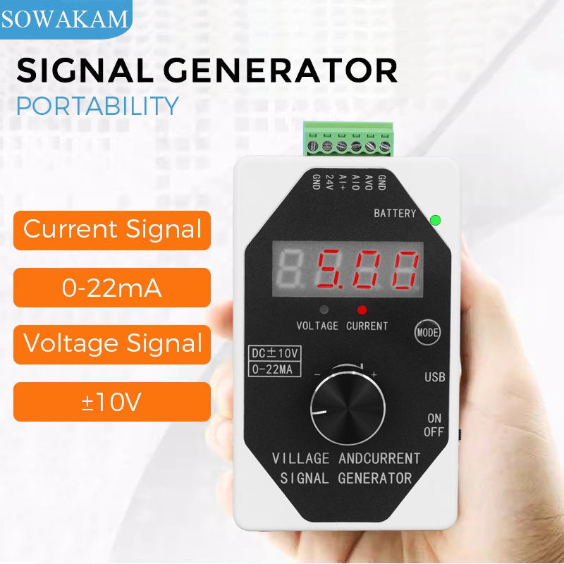 Signal Generator 10V Voltage Signal 0-22mA Current Signal Handheld ...