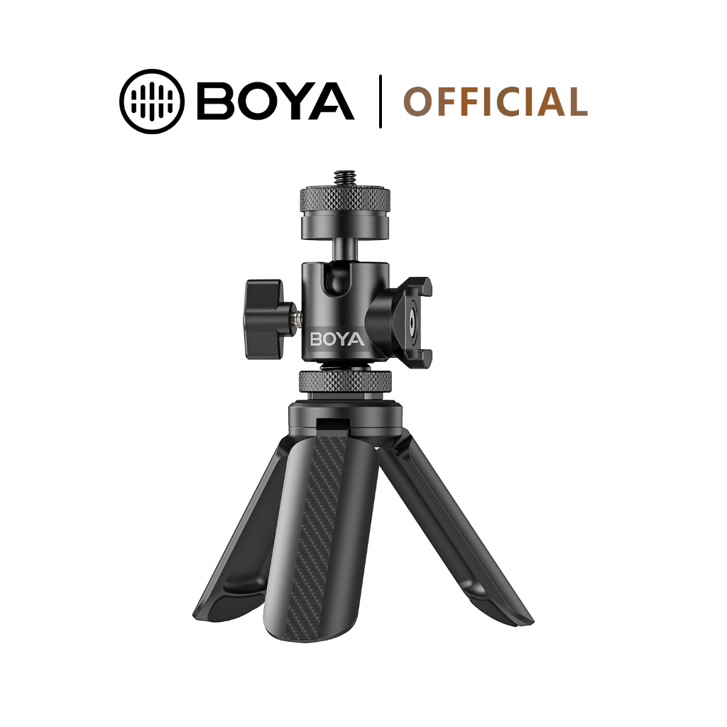 BOYA Magic Foldable Tripod Stand Desktop Microphone Stable Non-Slip for ...