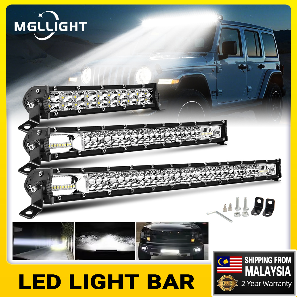 7inch/14inch/20inch LED Light Bar Strobe Beam 360W for 4x4 Truck ATV ...
