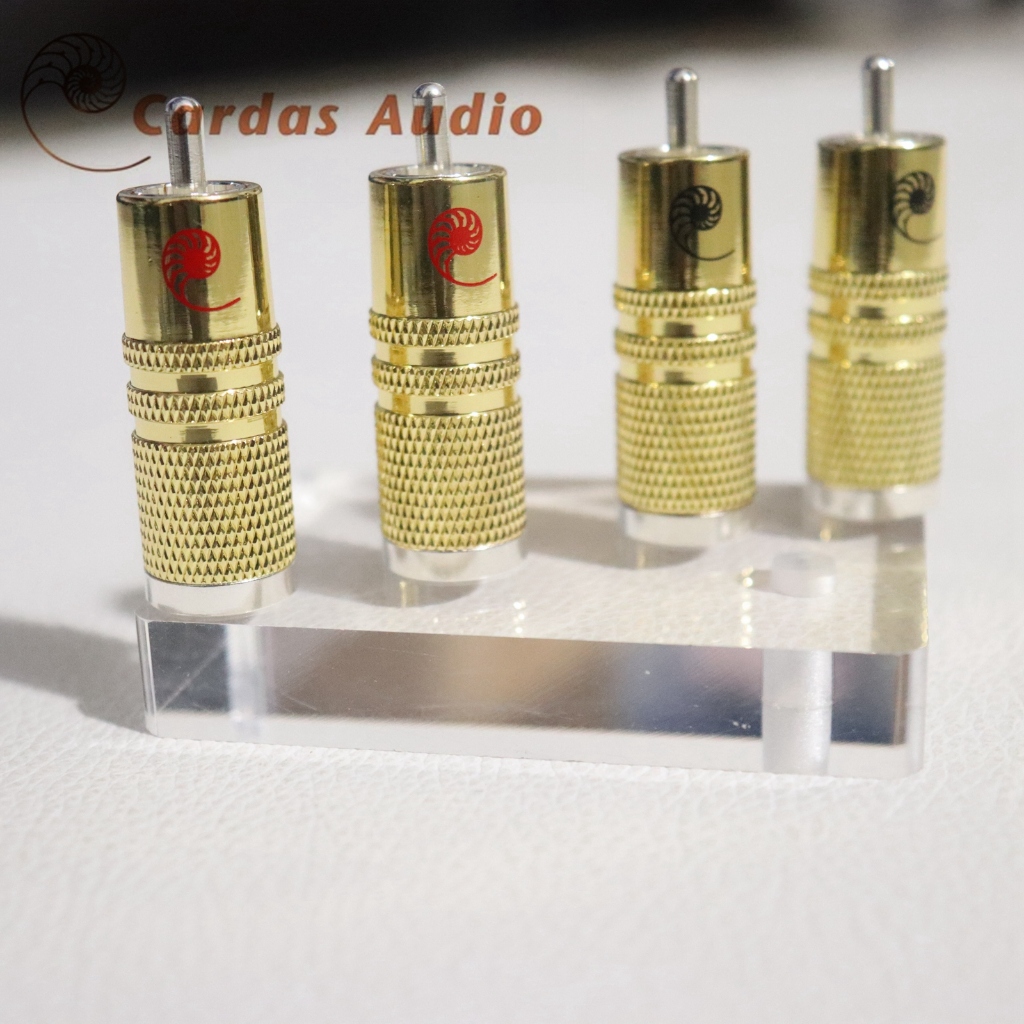 Original non-copy cardas RCA Plug gold Plated HIFI Audio Lotus Plug ...
