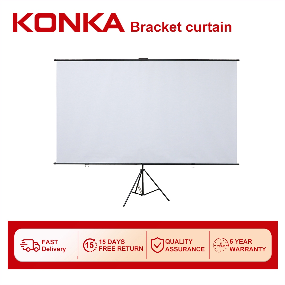 4K Portable Folding Anti-glare Projector Screen Roll-up Storage ...