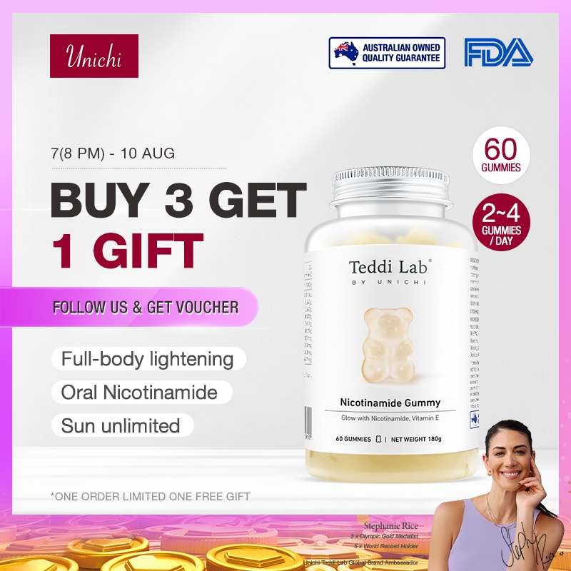 【Buy 3 Free 20gummies*1】【Official】Unichi Nicotinamide Skin Nourishing ...