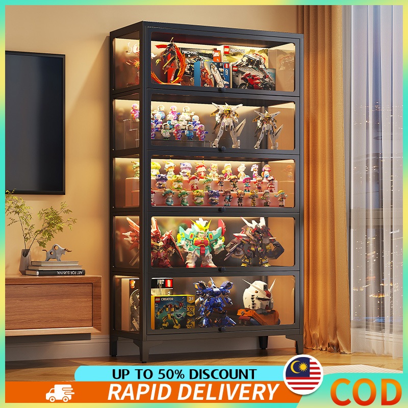 Almari Kaca Cabinet Storage Rack Display Stand Display Cabinet Domestic ...