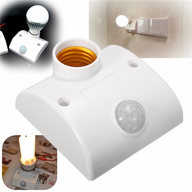 Auto Motion Sensor Light with Socket - Human Body Infrared Detector for ...