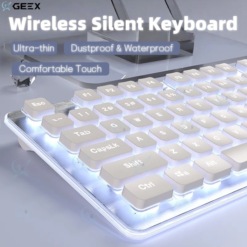 [Fast Shiping] LT820 Silent Wireless Keyboard for Laptop Office Use ...