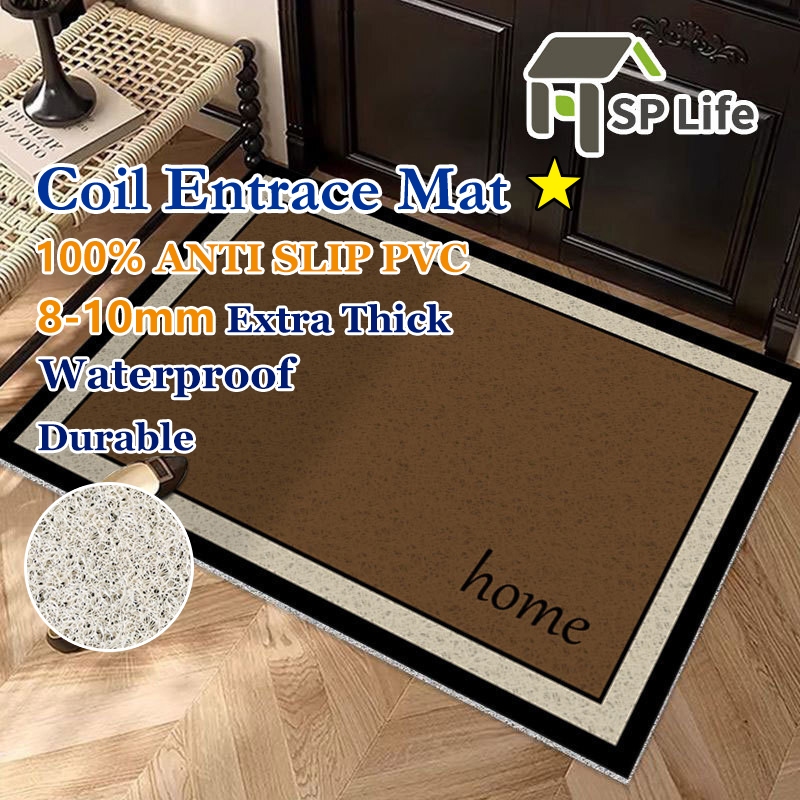 [SP]Simple Plain Coil Door Mat Pvc Home Floor Mat Entrance Premium Bto ...