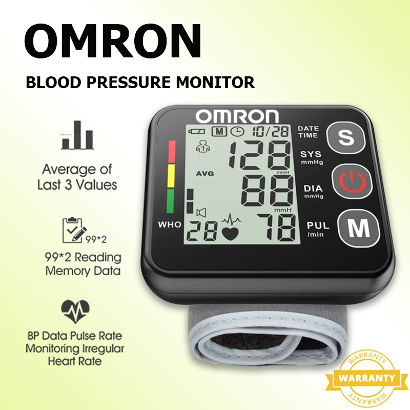 Omron New Wrist Blood Pressure Monitor Digital Automatic Pressurization ...