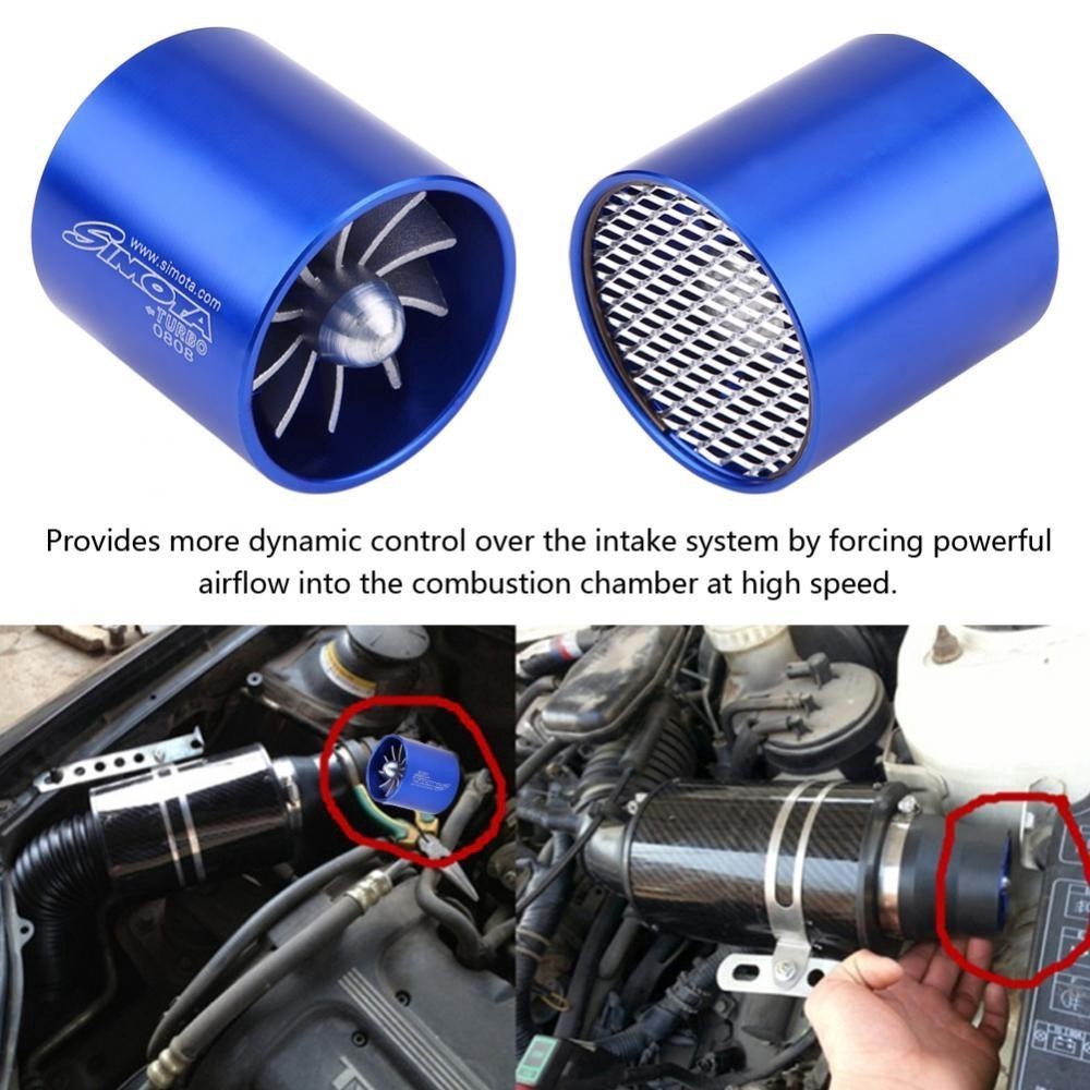 SIMOTA Car Air Intake Turbonator, 55mm Single Fan Turbo Engine, Turbine ...