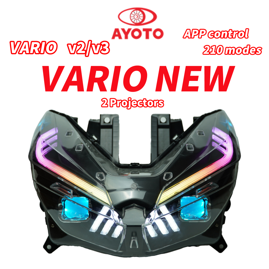 AYOTO vario click V2 V3 125/150 new Dual-Eye assembly with Bi-LED ...