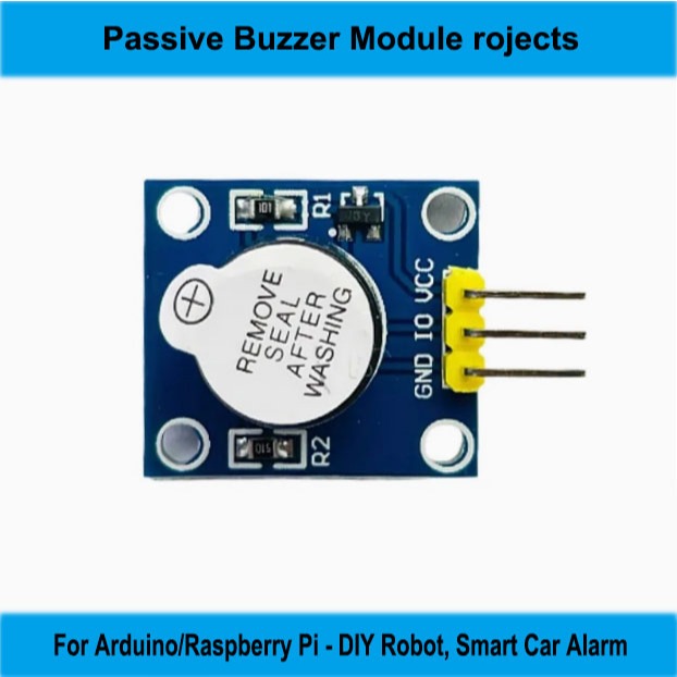 Active/Passive Buzzer Module for Arduino/Raspberry Pi - DIY Robot, Smart Car Alarm, Electronic ...