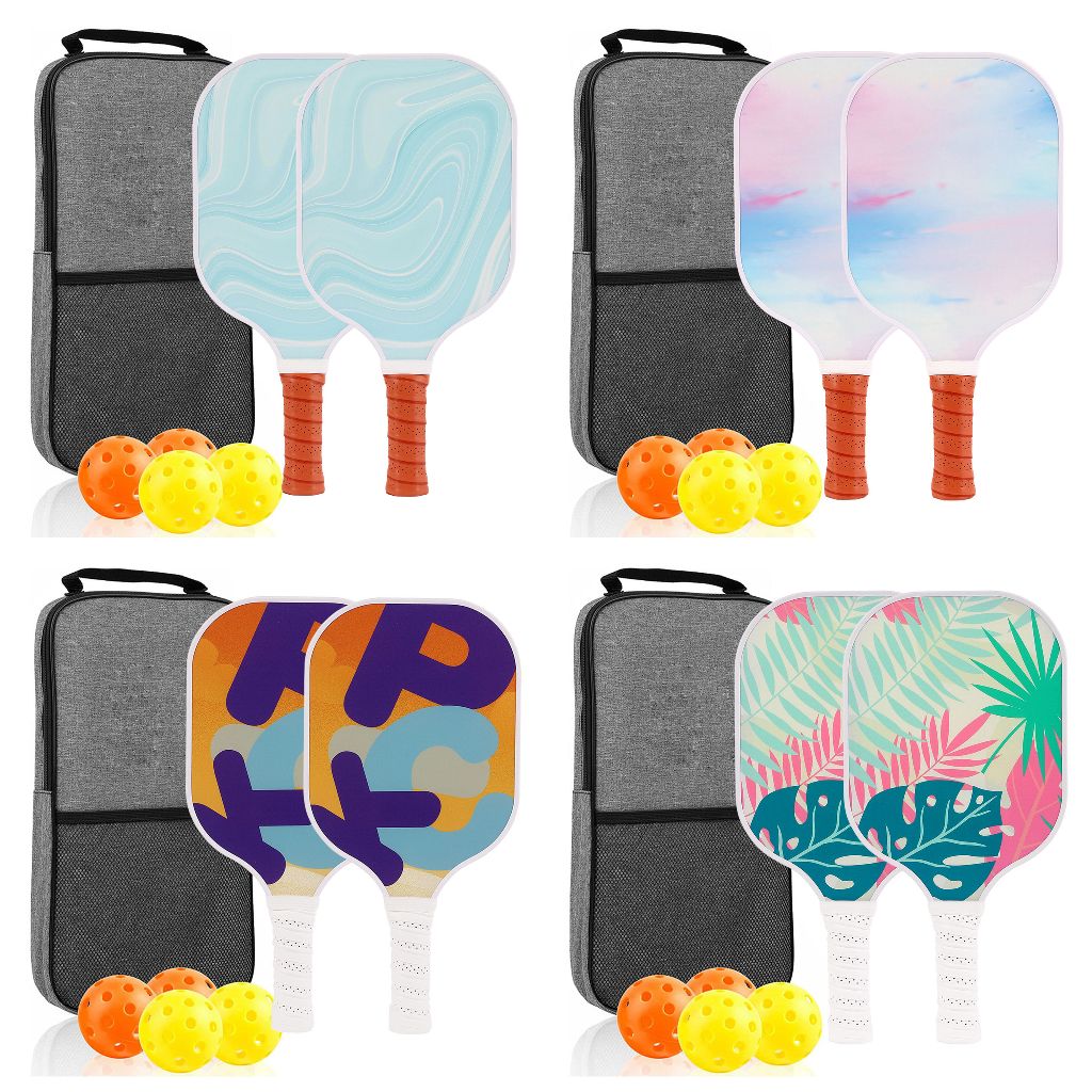 Full Set Pickleball Paddles Lightweight Pickle ball Racket Set ...