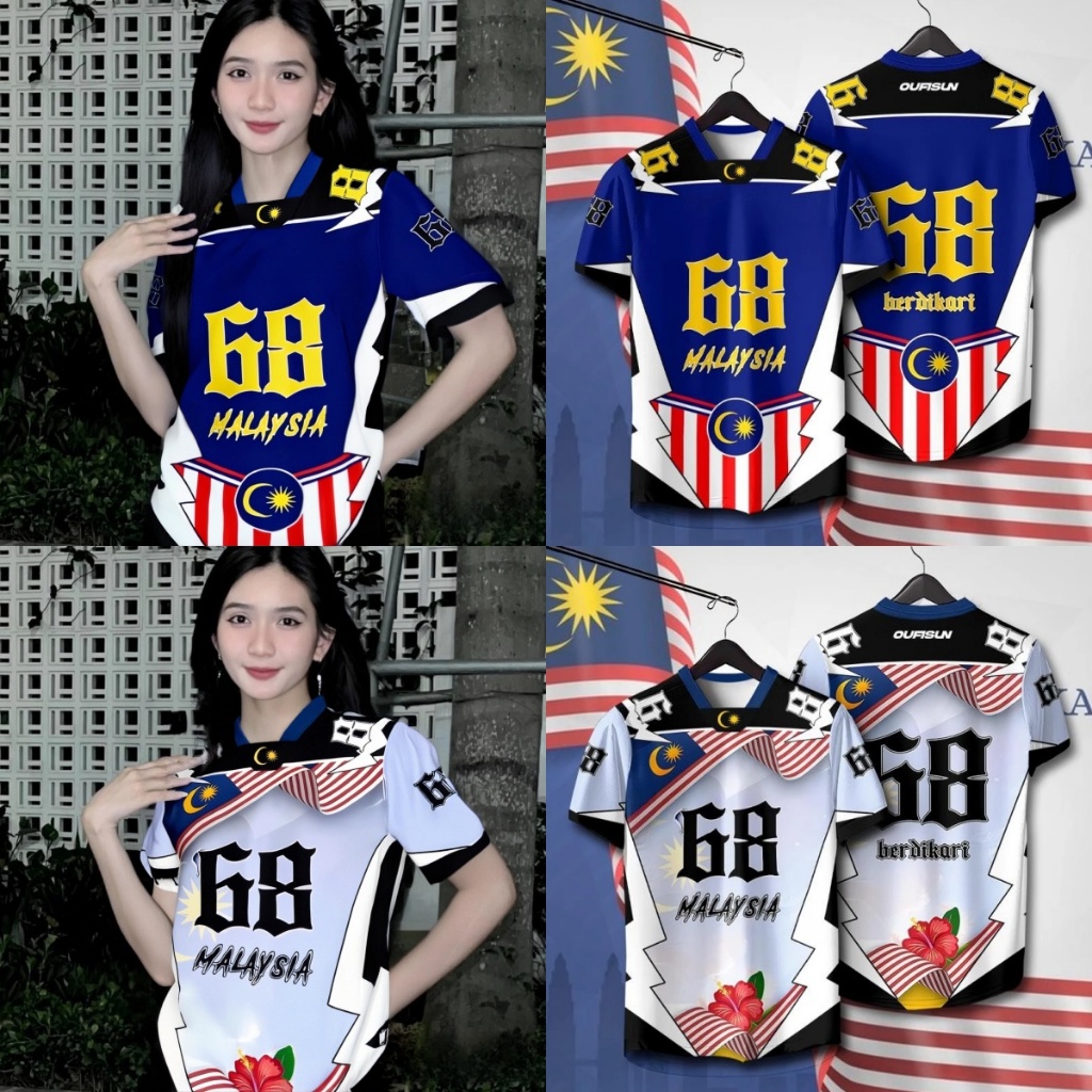 2025 Malaysia Independence Day Merdeka Jersey Viral Unisex 68th ...