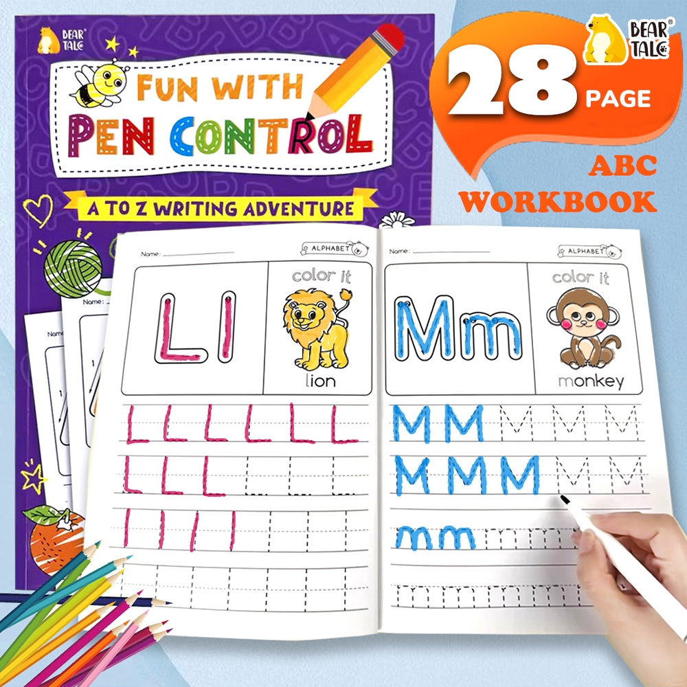 Bear Tale ABC Alphabet Writing Practice Books Early Childhood Writing ...