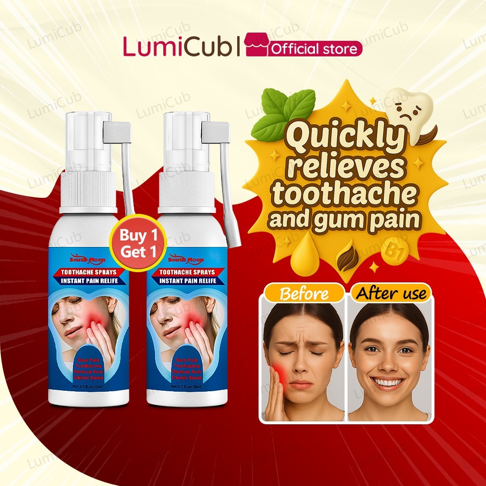 Instant Toothache Relief Oral Spray 20 ml – Herbal Mint Pain Relief ...