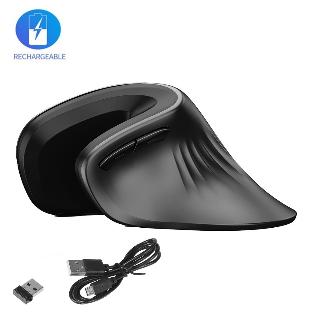 CHUYI 2.4G Vertical Wireless Mouse Ergonomic Slient Mice DPI Adjustable ...