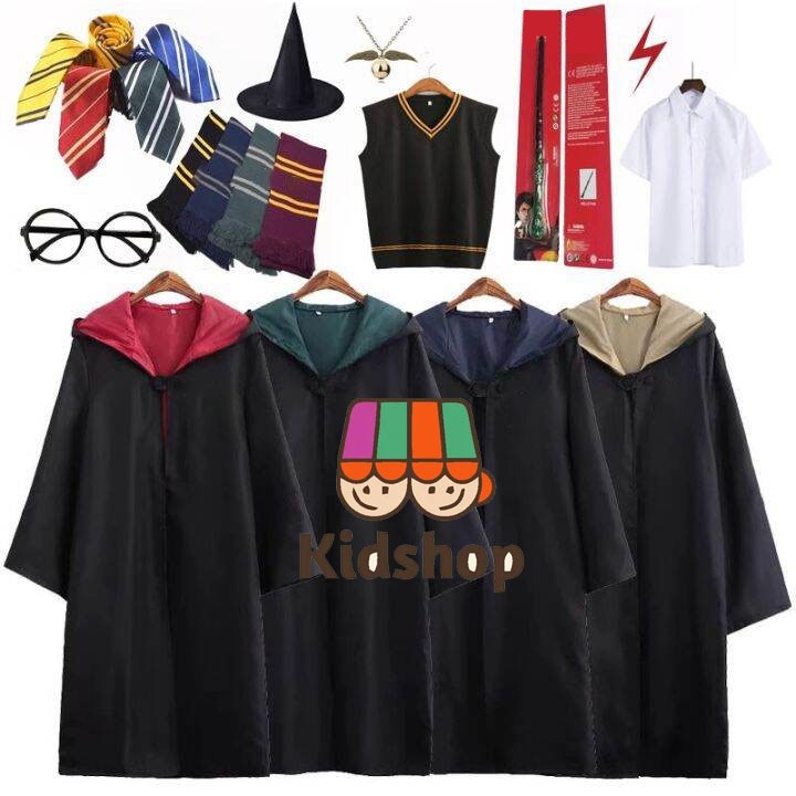 (ADULT/KIDS) Graduation Robe Potter Costume Harry Cosplay Wizard Robe ...