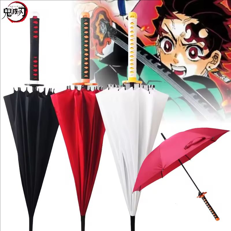 8/16 Bones Demon Slayer Katana Umbrella Real Size Japanese Tanjirouu ...