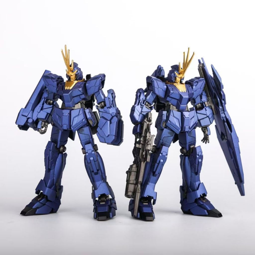STAR Banshee Prismatic Blue RX0 Unicorn Metallic Color 1/144 Assembly ...