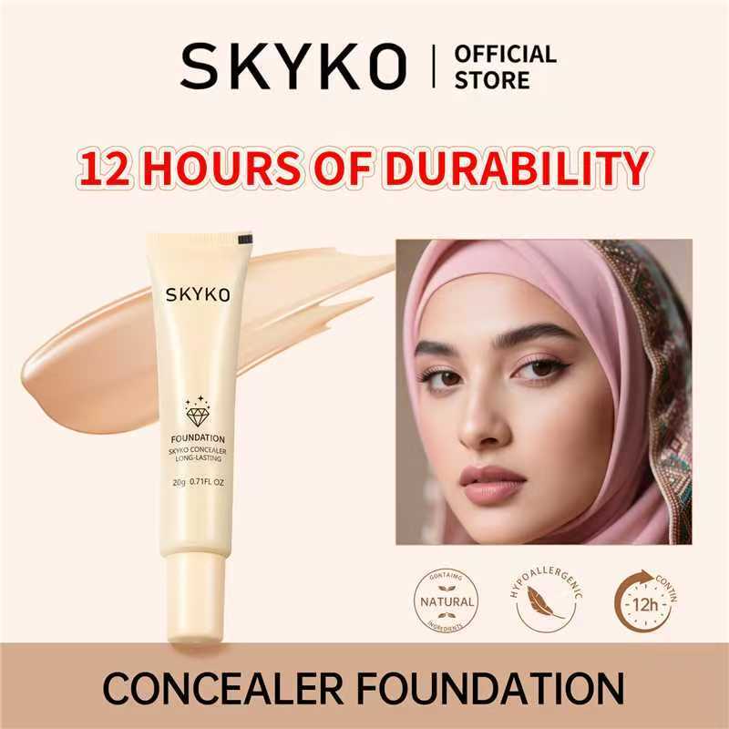 SKYKO Matte Foundation Full Cover 24H Lasting 6 Colors 20g | Shopee ...
