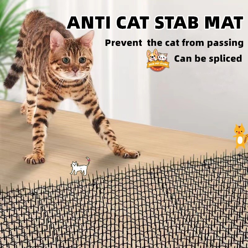 Cat Scat Mat with Spikes Animal Repel Mat Anti Climb Fence Wall Pet ...