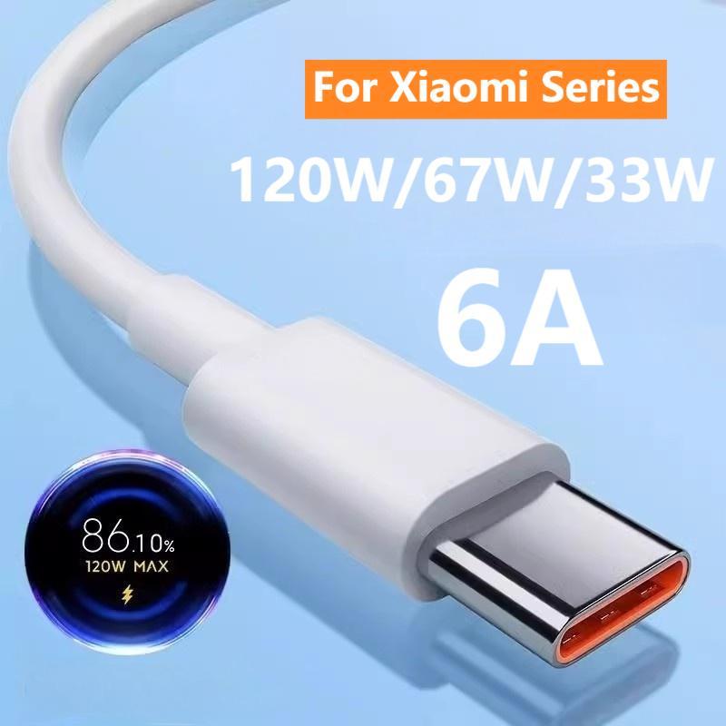 Xiaomi Fast Charging Data Cable 6A Type-C USB 100W For Xiaomi 11 10 10T ...