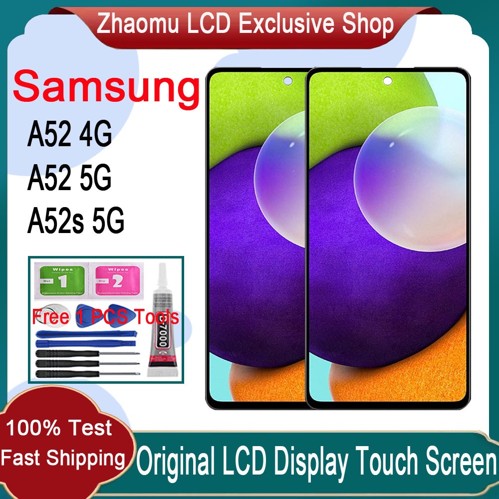Original AMOLED Samsung Galaxy A52 4G 5G A52s 5G LCD Display Touch ...