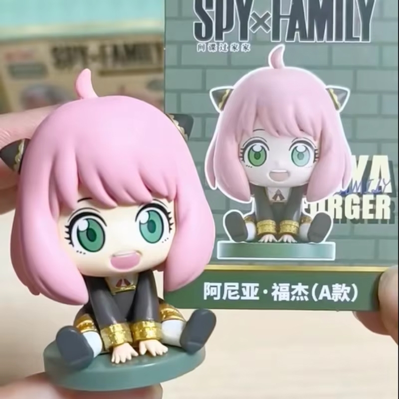 Original Spy X Family Anya Yor Forger Sitting Pose Series Anime Action ...