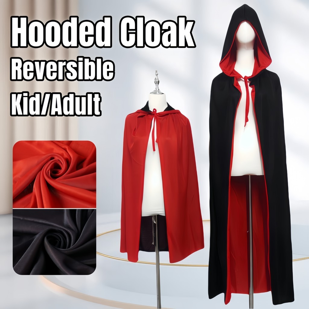 Kids to Adult Unisex Halloween Cape - Vampire Devil Themed Dracula ...