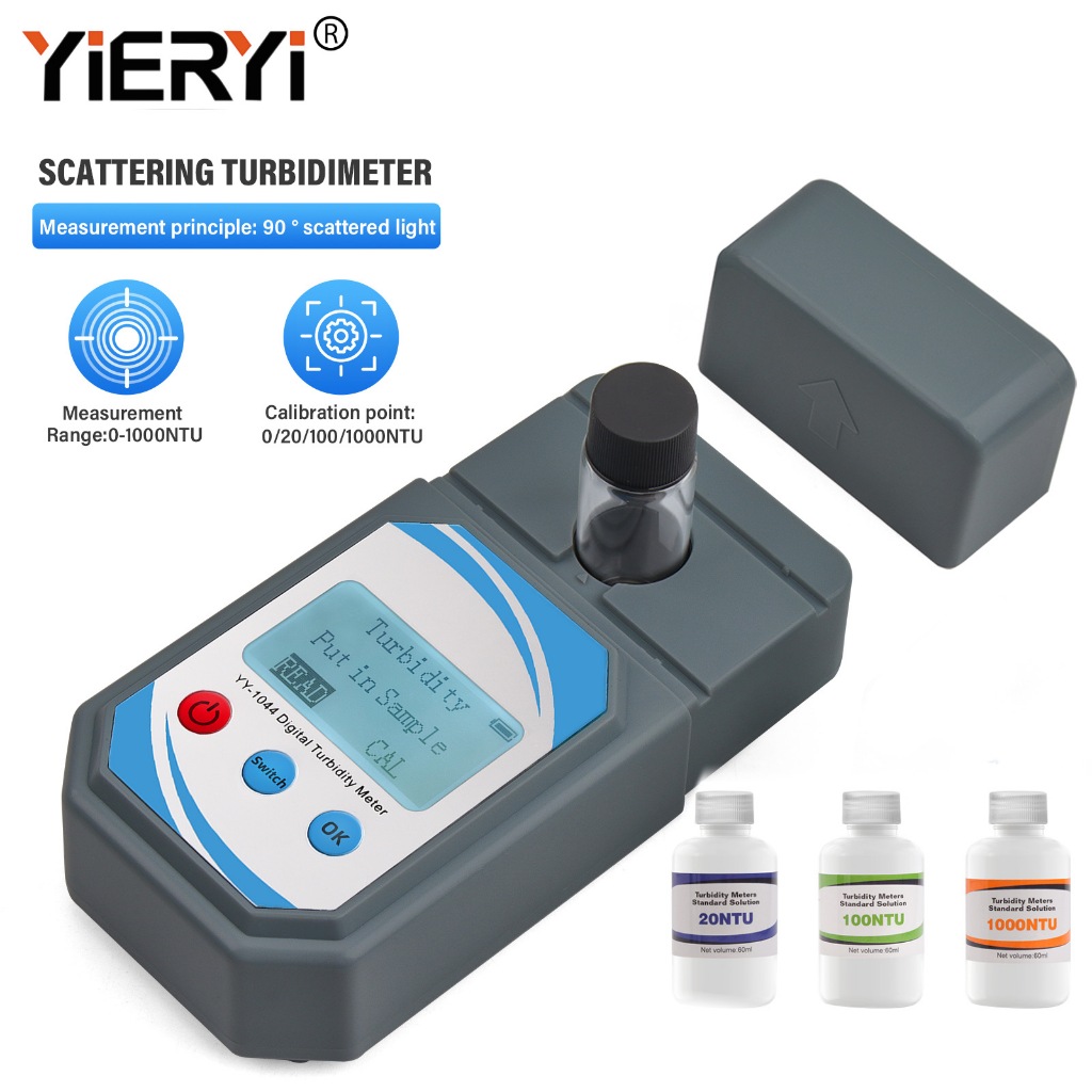 YiERYi New upgrade Portable Turbidity Meter 0-1000NTU 90° Scattering ...