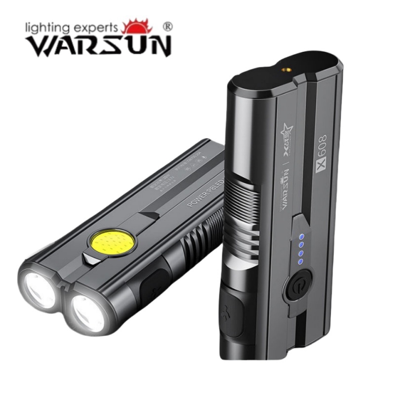 WARSUN X608 Portable Super Bright Rechargeable LED Flashlight | Shopee ...
